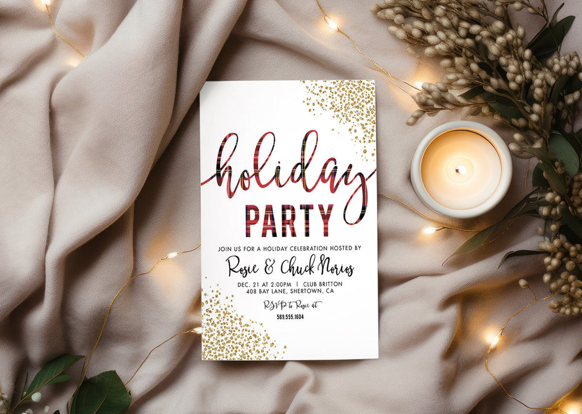 Custom Holiday Party Invitations – Digibuddha