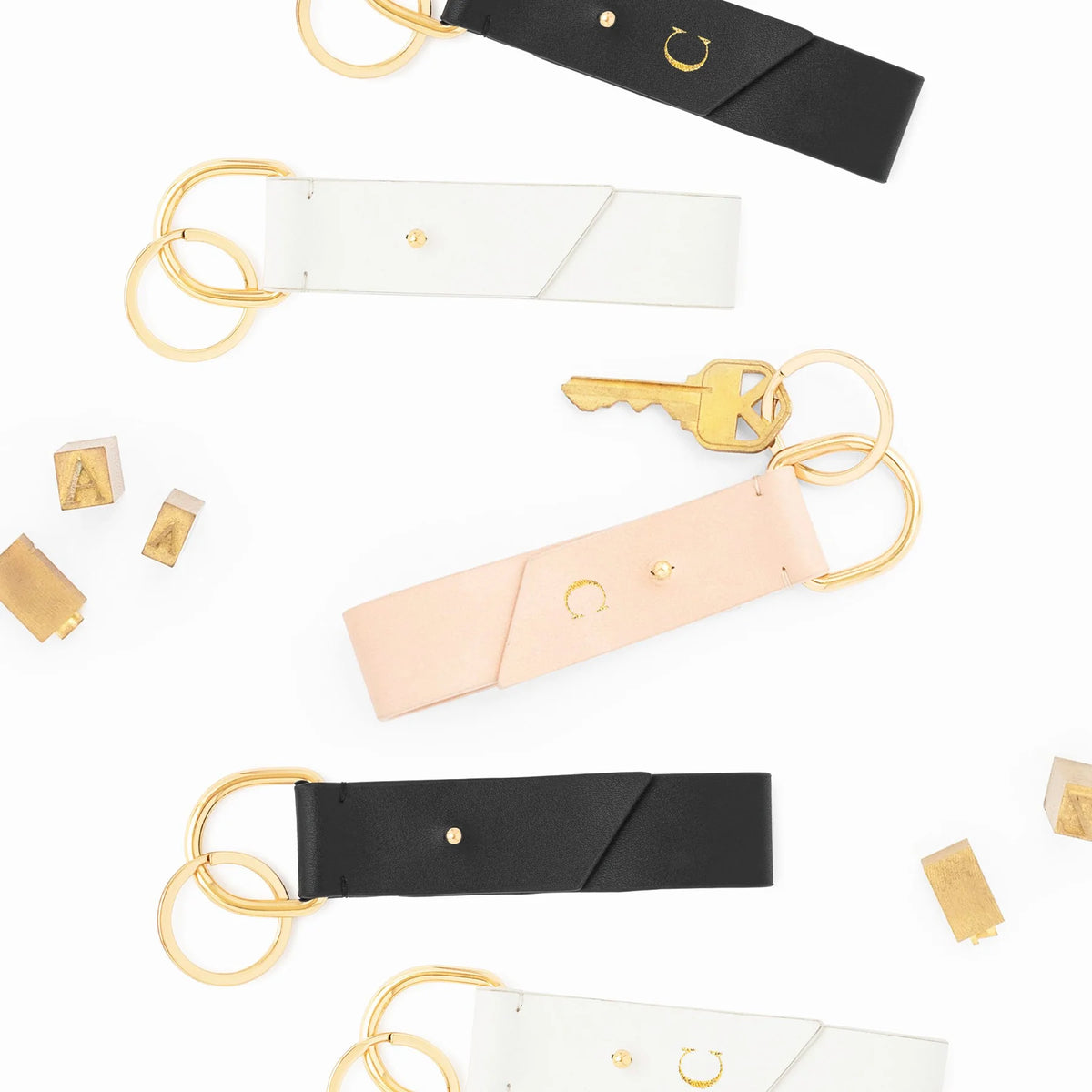 Sugar Paper Leather Key Fob White Vegan Keys Accessories | DIGIBUDDHA ...