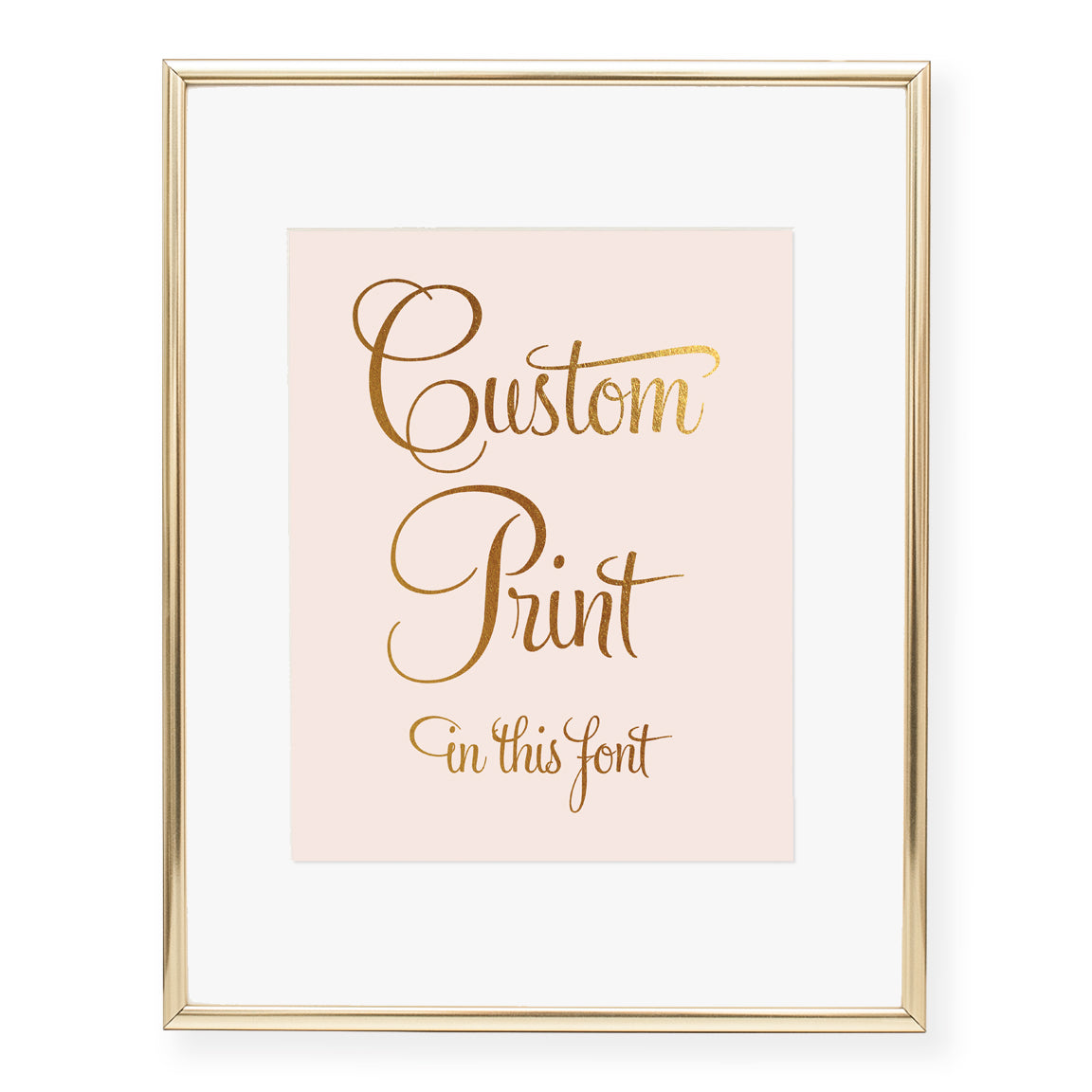 Custom Gold Foil Art Print | Personalized Poster Real Foil Luxe Decor ...