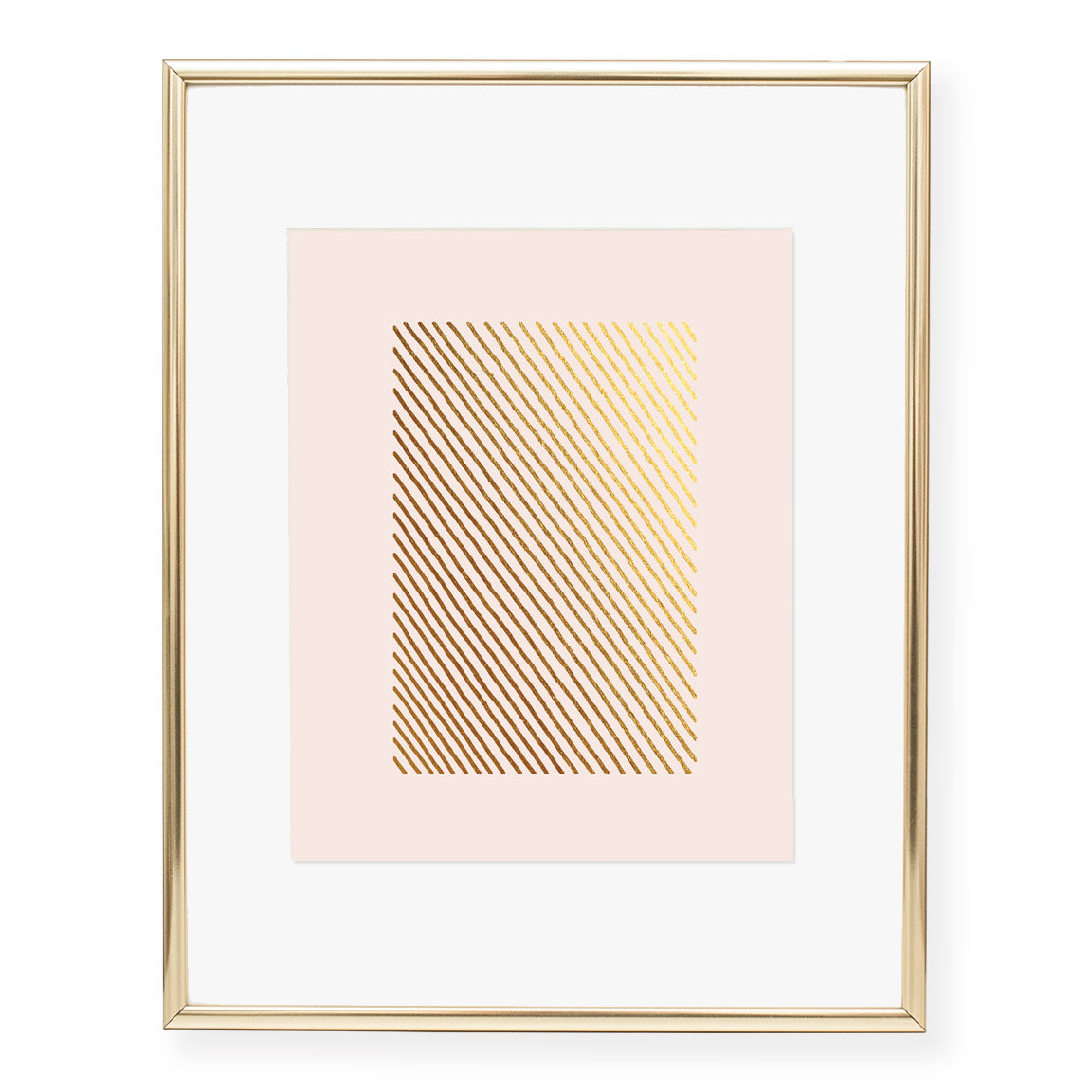 Diagonal Lines Abstract Foil Art Print Poster Abstract Line Wall Art ...