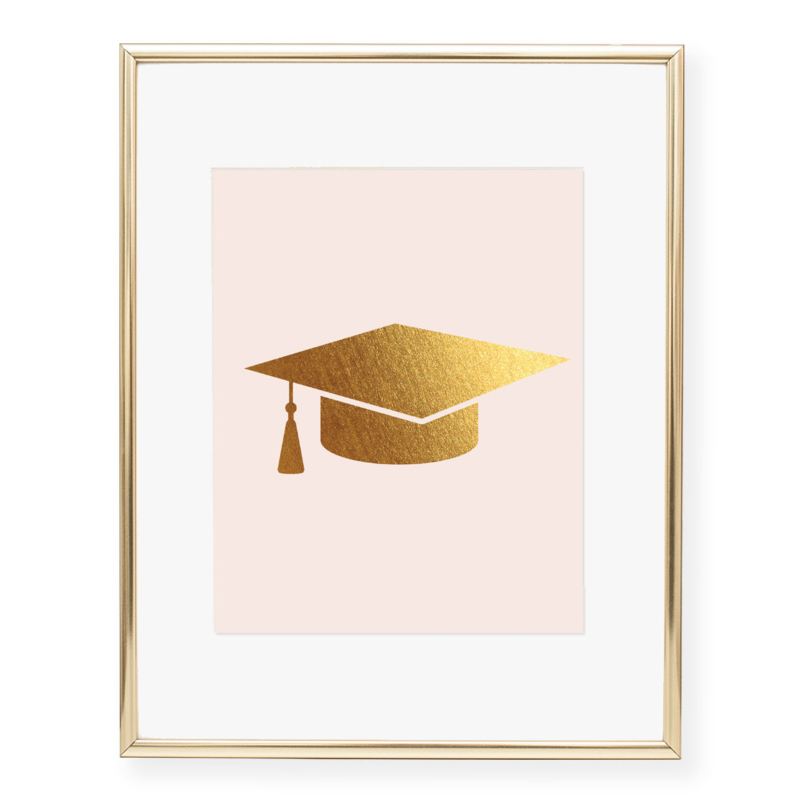 Graduation Cap Foil Pressed Art Print Poster Graduation Grad Signage ...