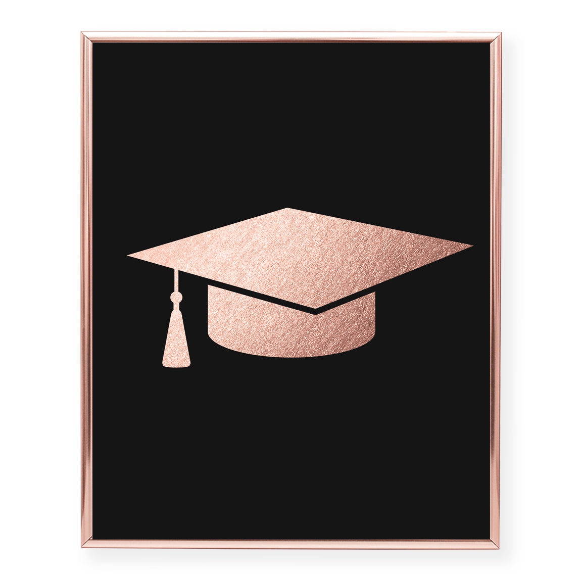 Graduation Cap Foil Pressed Art Print Poster Graduation Grad Signage ...