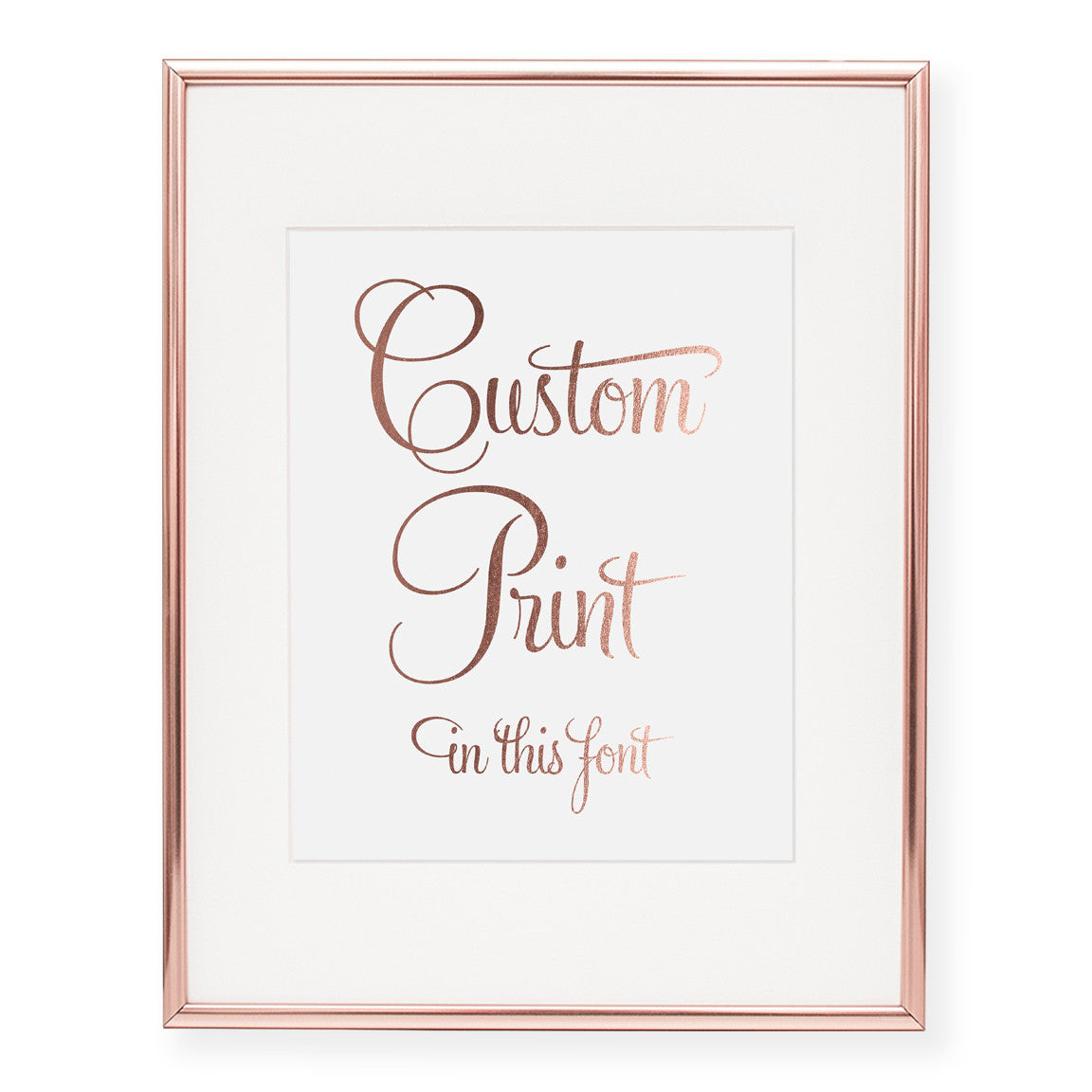 Custom Gold Foil Art Print | Personalized Poster Real Foil Luxe Decor ...