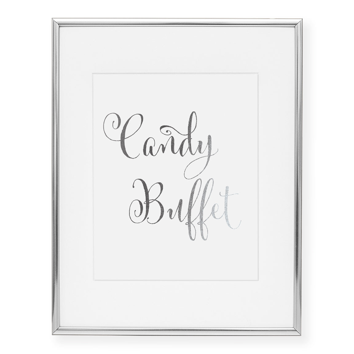 Candy Buffet Sign Foil Art Print Wedding Party Candy Bar Signage ...