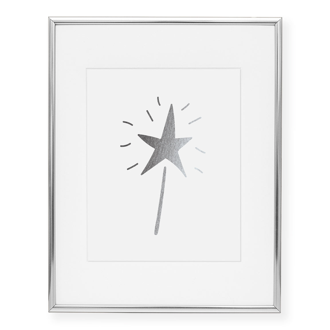 Magic Wand Foil Pressed Art Print Poster Princess Nursery Decor ...