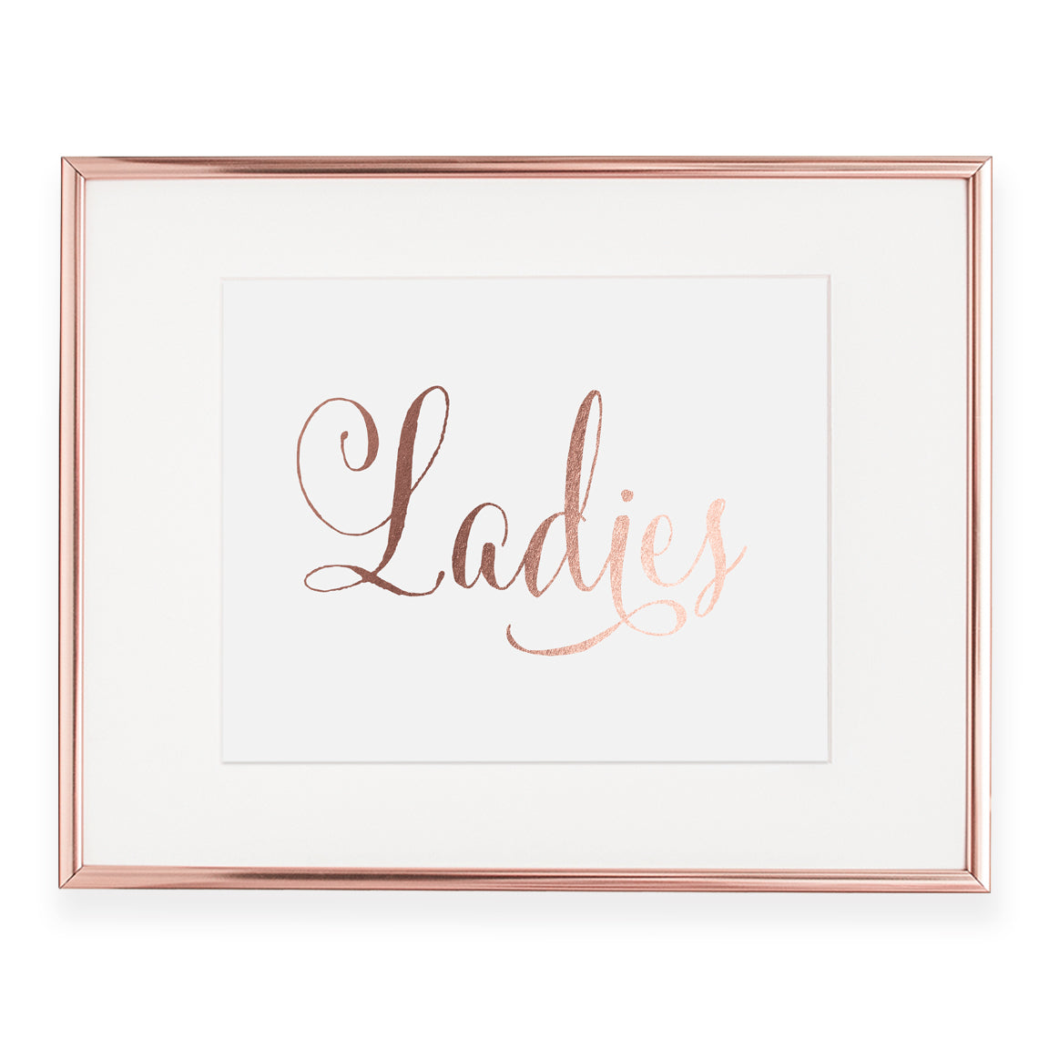 Ladies Restroom Sign | Foil Print Wedding Signage Bathroom Signage ...