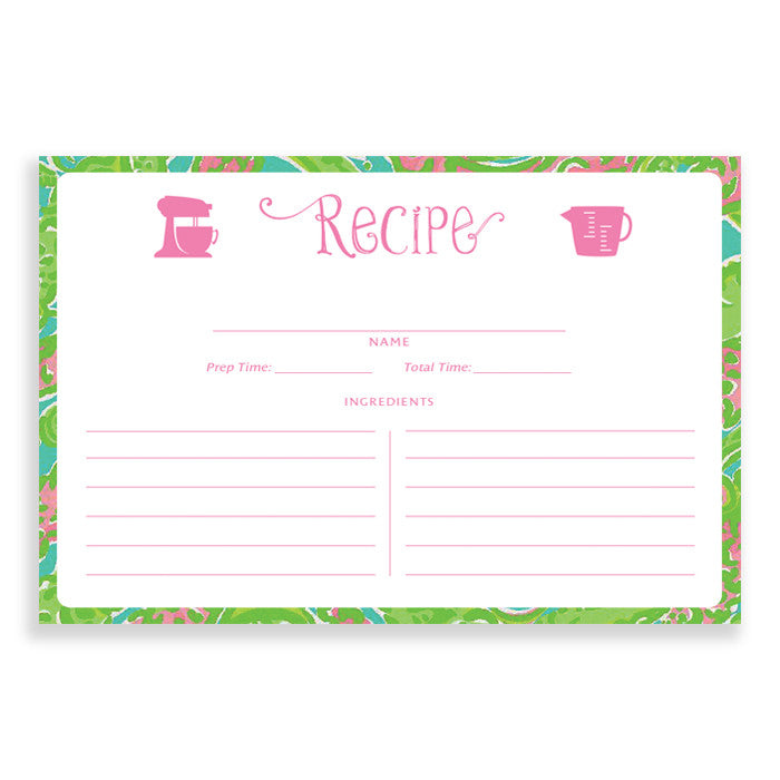 Paisley Recipe Cards Set of 25 | Kim Lilly – Digibuddha