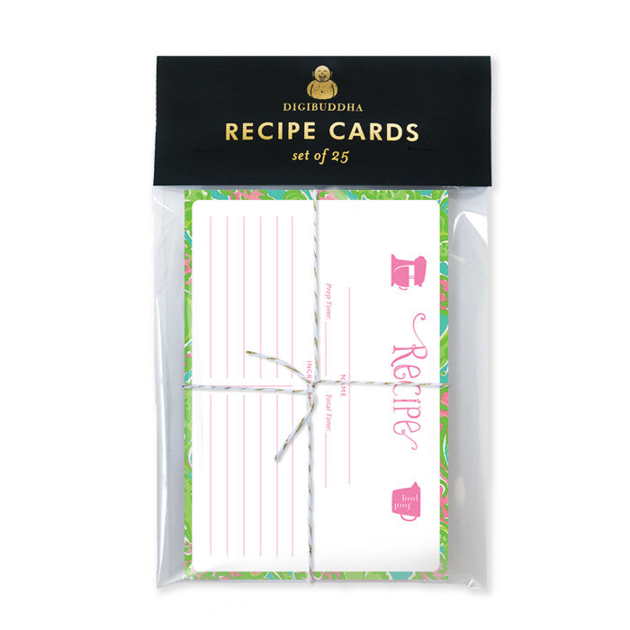Paisley Recipe Cards Set of 25 | Kim Lilly – Digibuddha