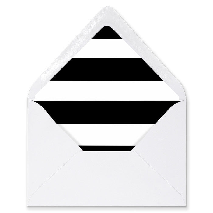 Black & White Cabana Stripe Envelope Liners – Digibuddha